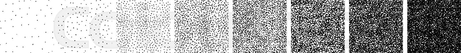 Set of stipple pattern | Stock vector | Colourbox