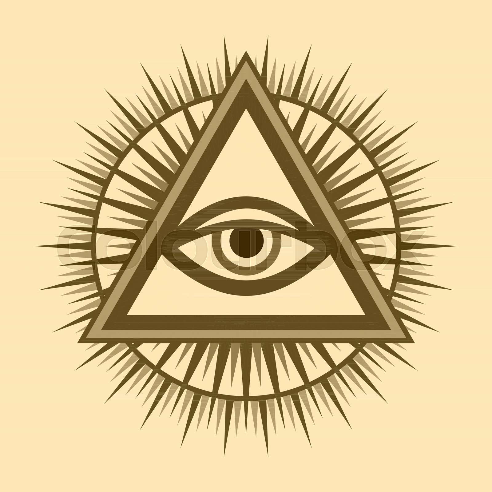 All-Seeing Eye (The Eye of Providence) | Stock vector | Colourbox