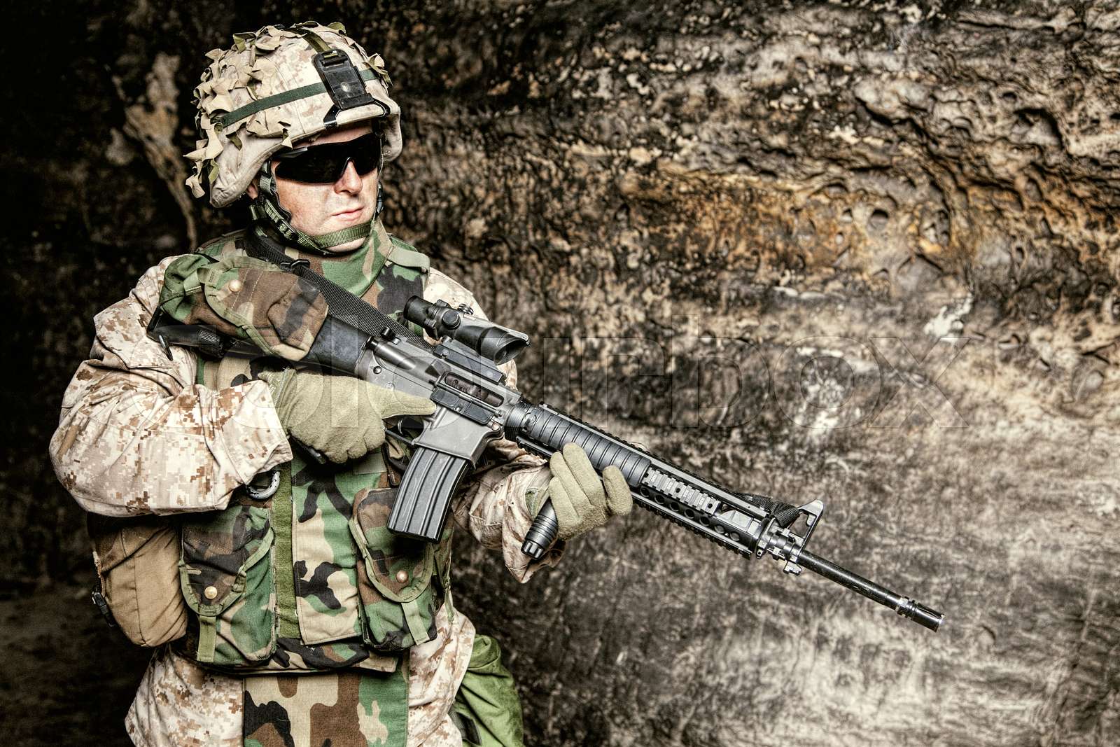 US Marine Soldier | Stock image | Colourbox