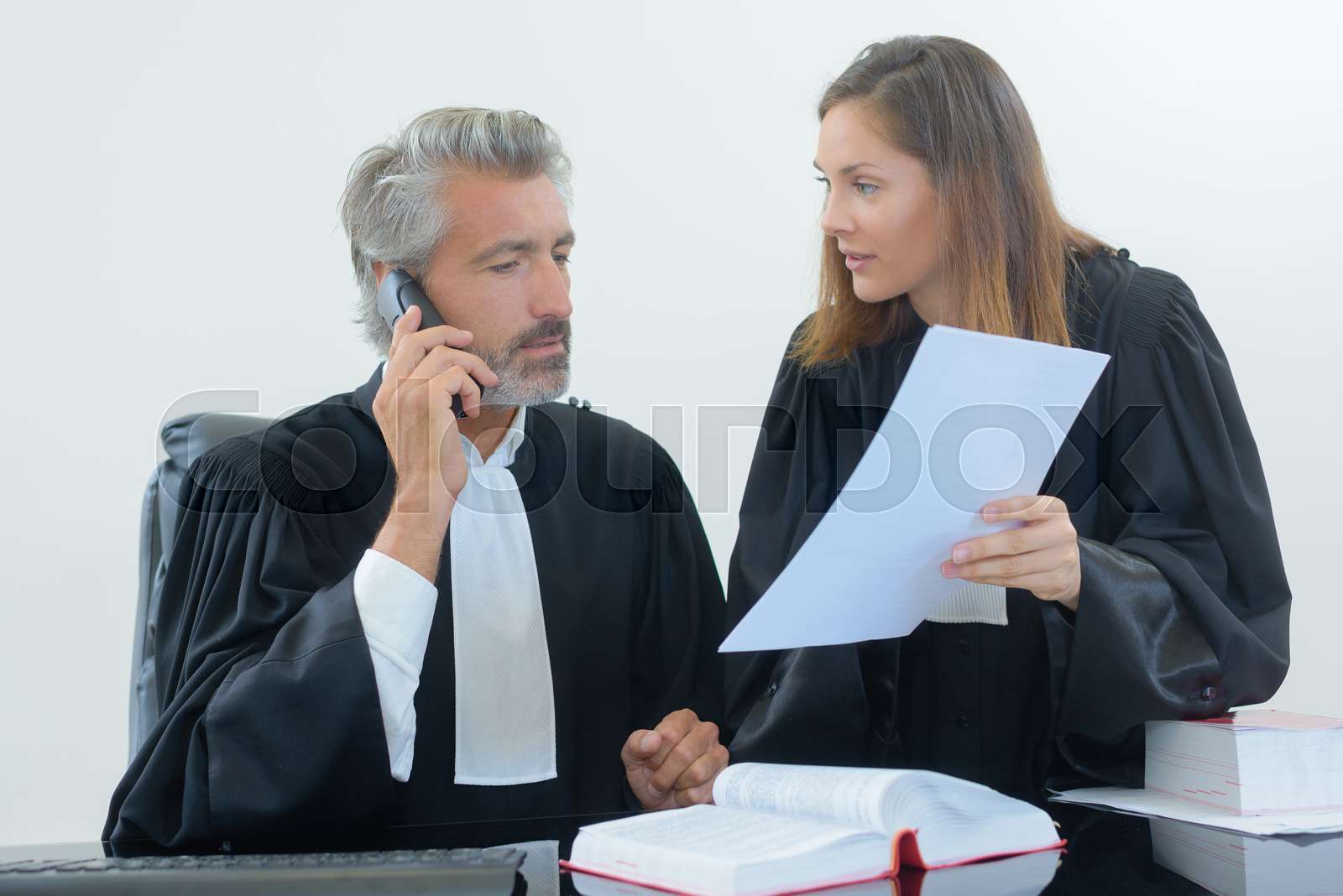 judges in discussion | Stock image | Colourbox