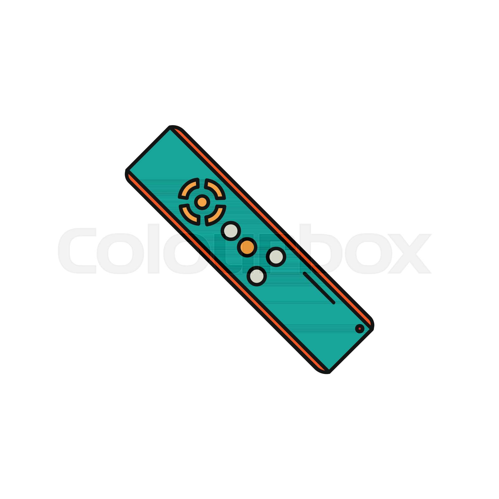 Remote control vector cartoon icon | Stock vector | Colourbox