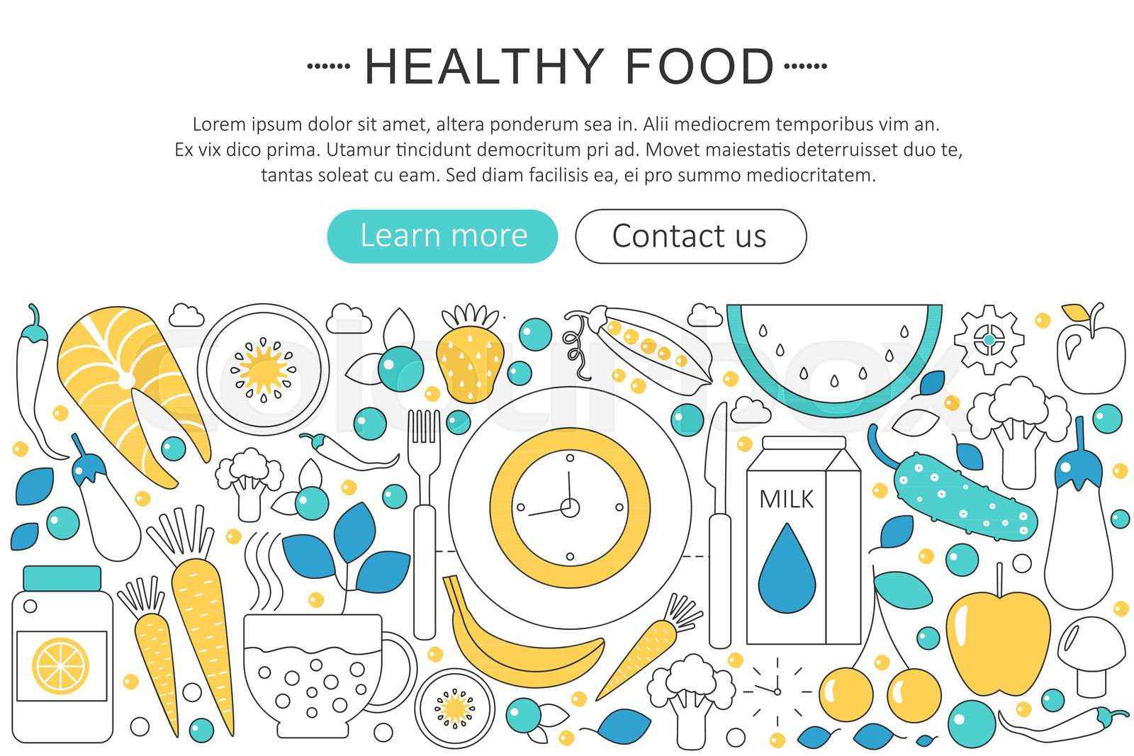 flad, design, vektor | Stock vektor | Colourbox