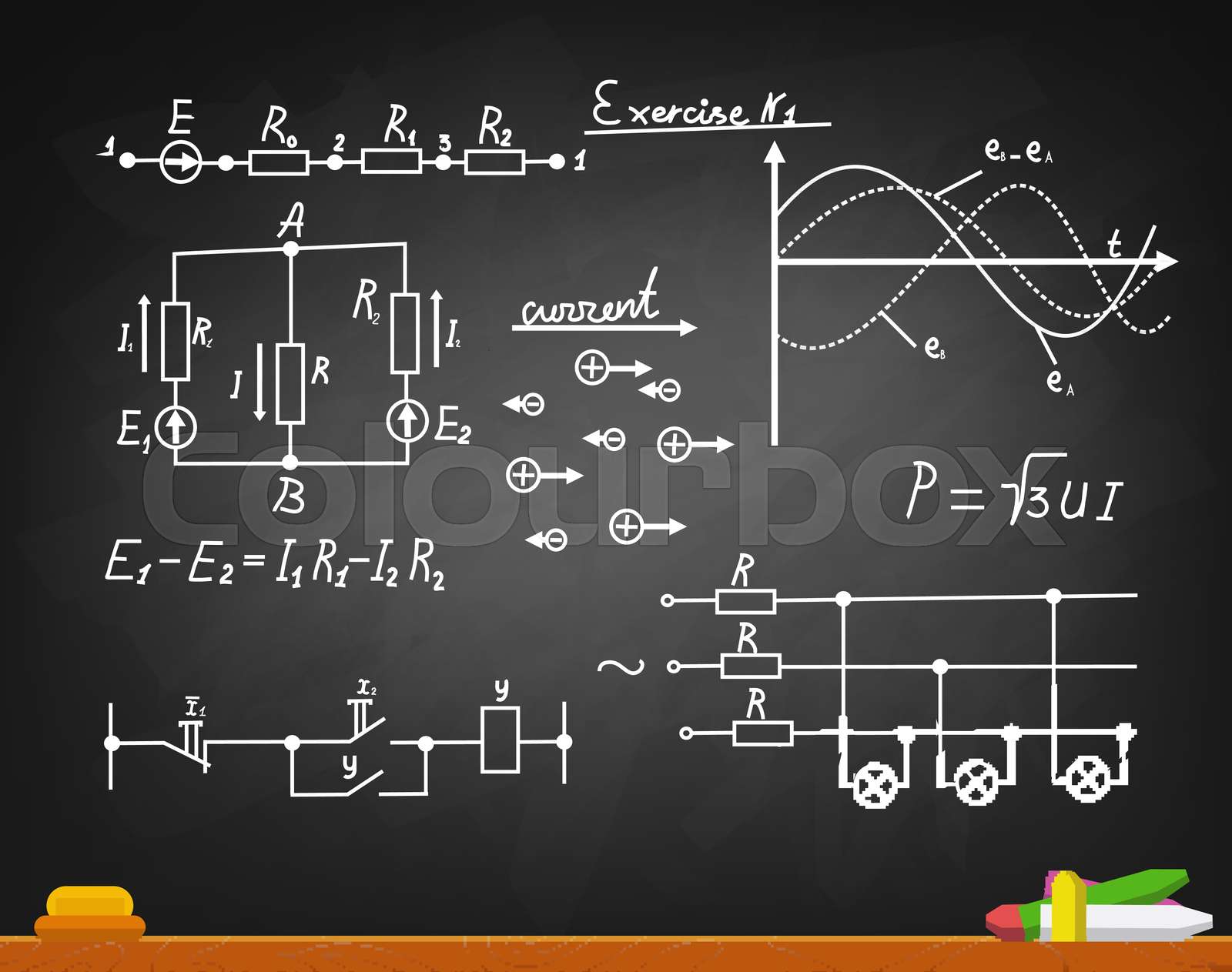 various formulas | Stock vector | Colourbox