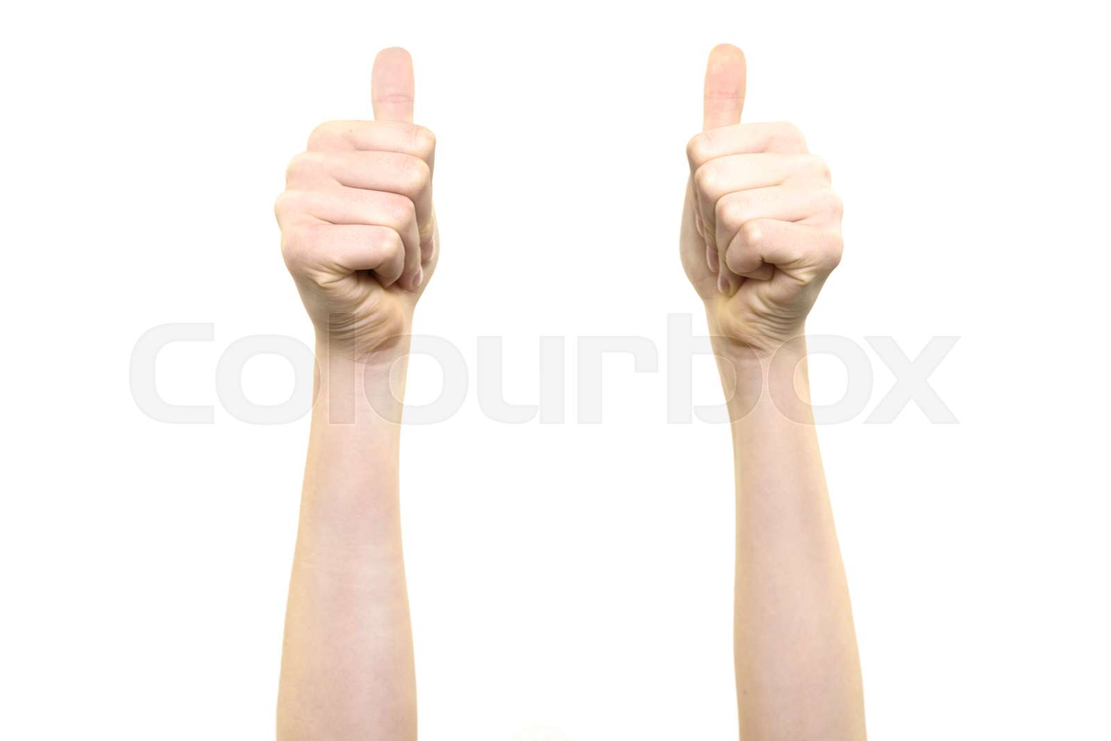 Thumbs up gesture | Stock image | Colourbox