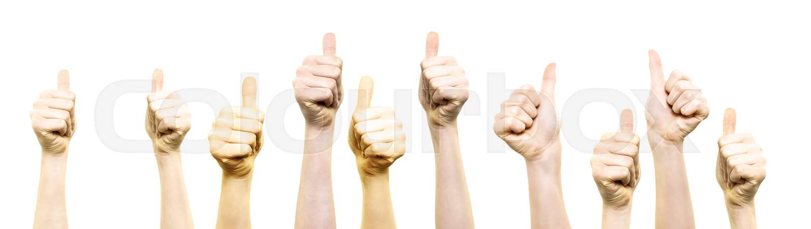 Thumbs up gesture | Stock image | Colourbox