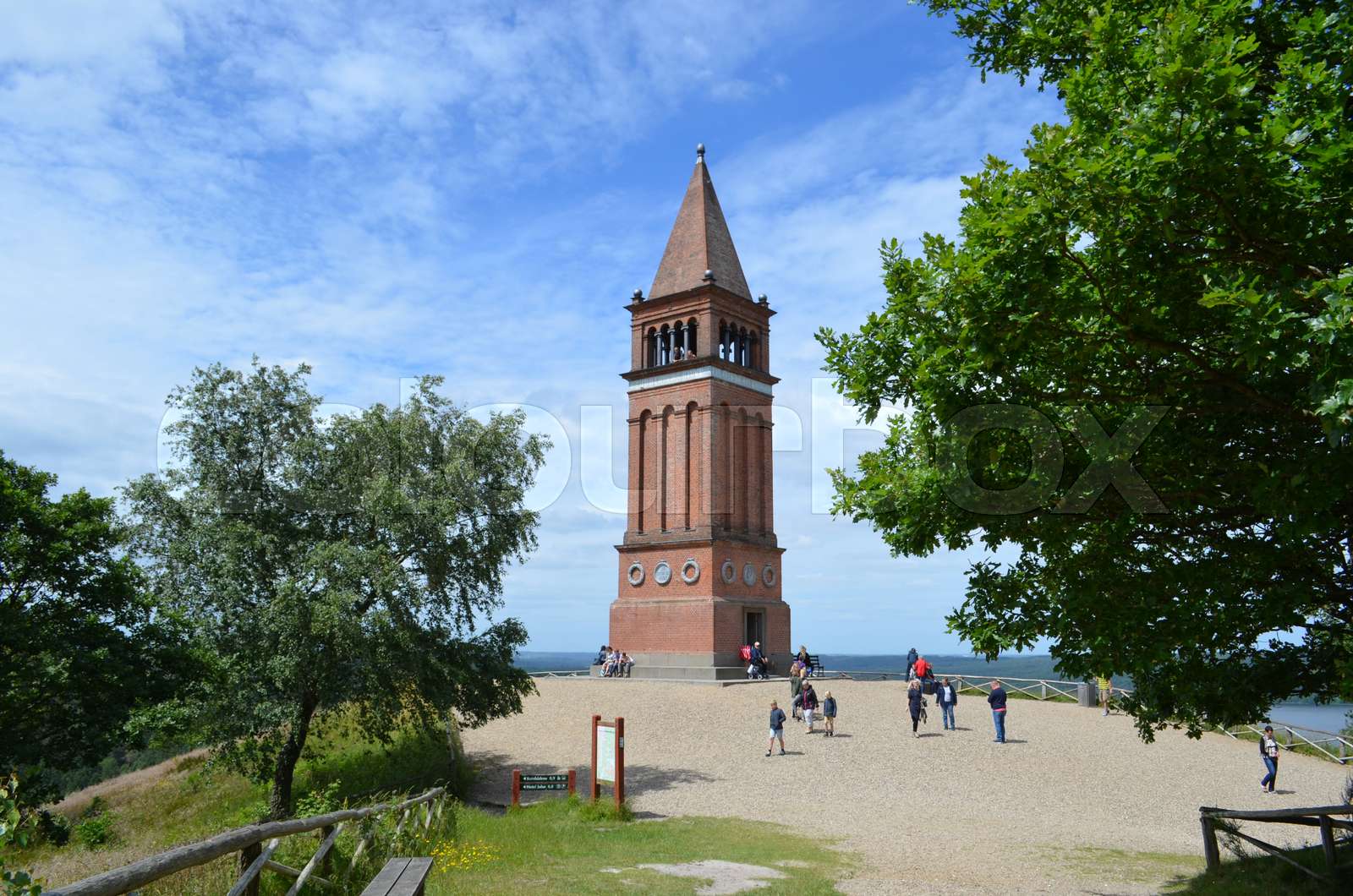 Tårnet på Himmelbjerget ved Julsø | Stock image | Colourbox