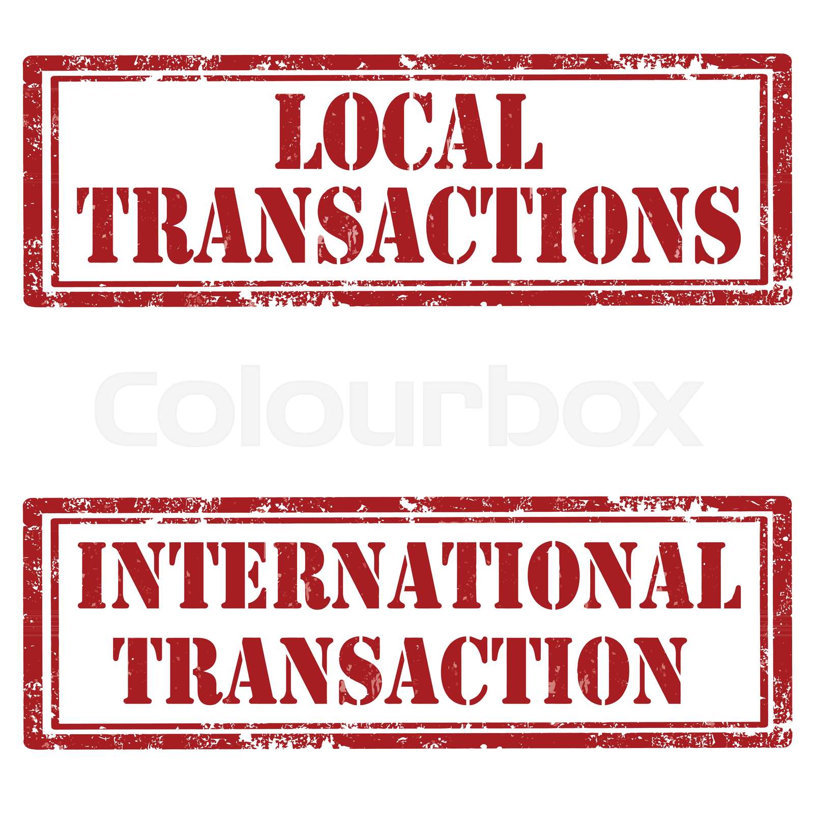 Set of stamps | Stock vector | Colourbox