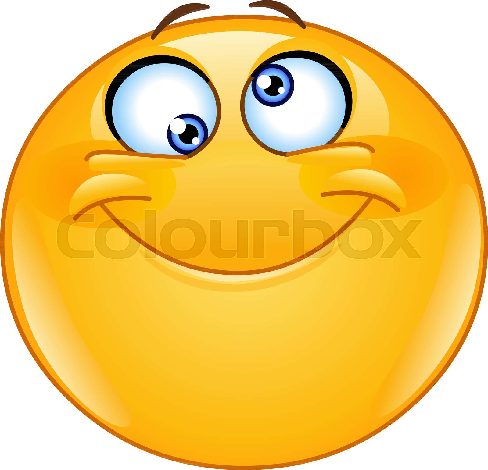 Silly eyes emoticon | Stock vector | Colourbox