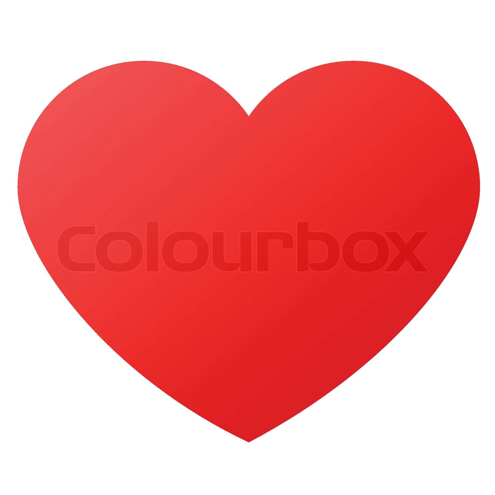 hjerte form for kærlighed symboler | Stock vektor | Colourbox