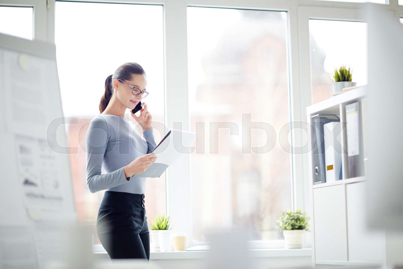 Busy manager | Stock image | Colourbox