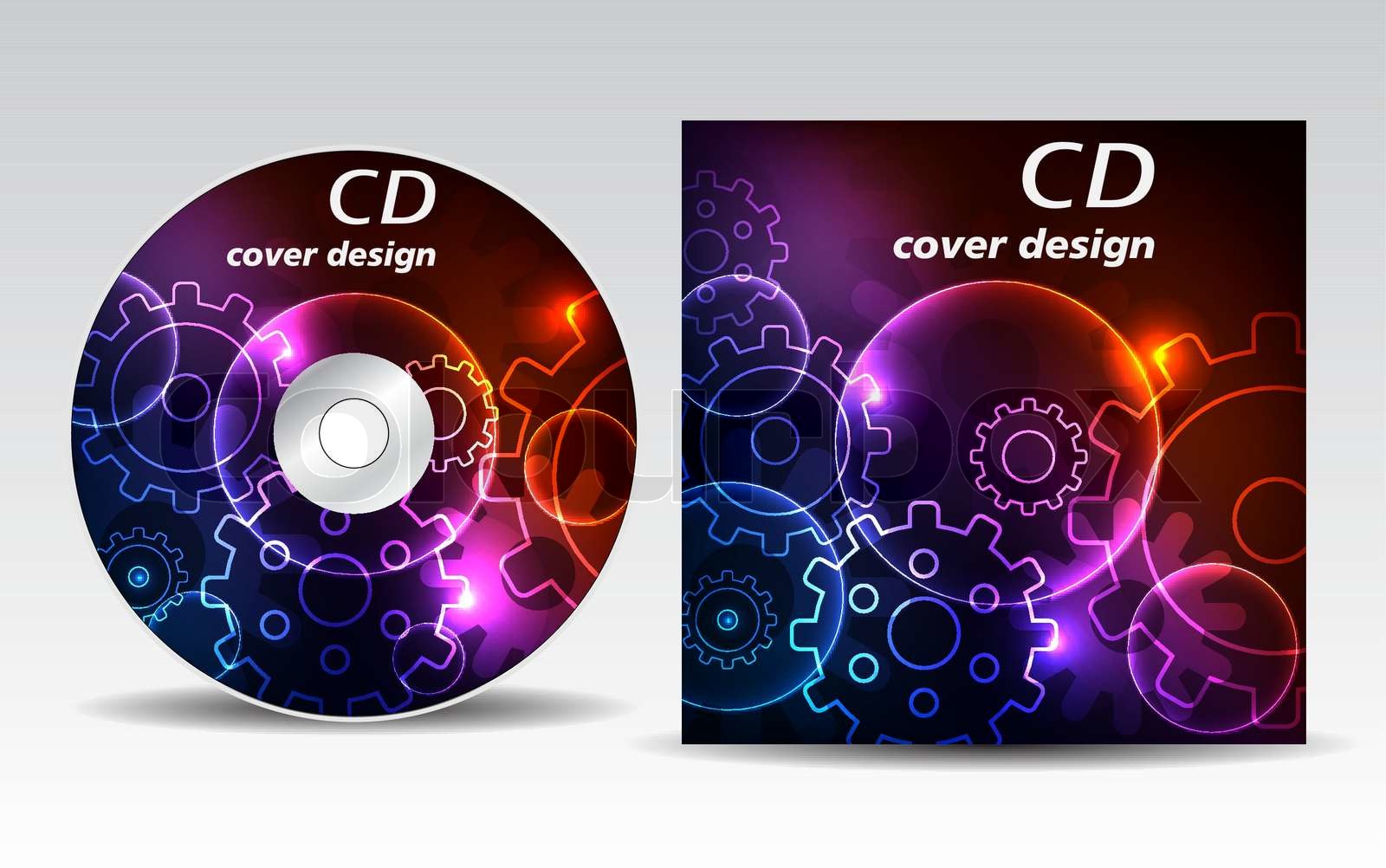 "CD cover design" | Stock vector | Colourbox