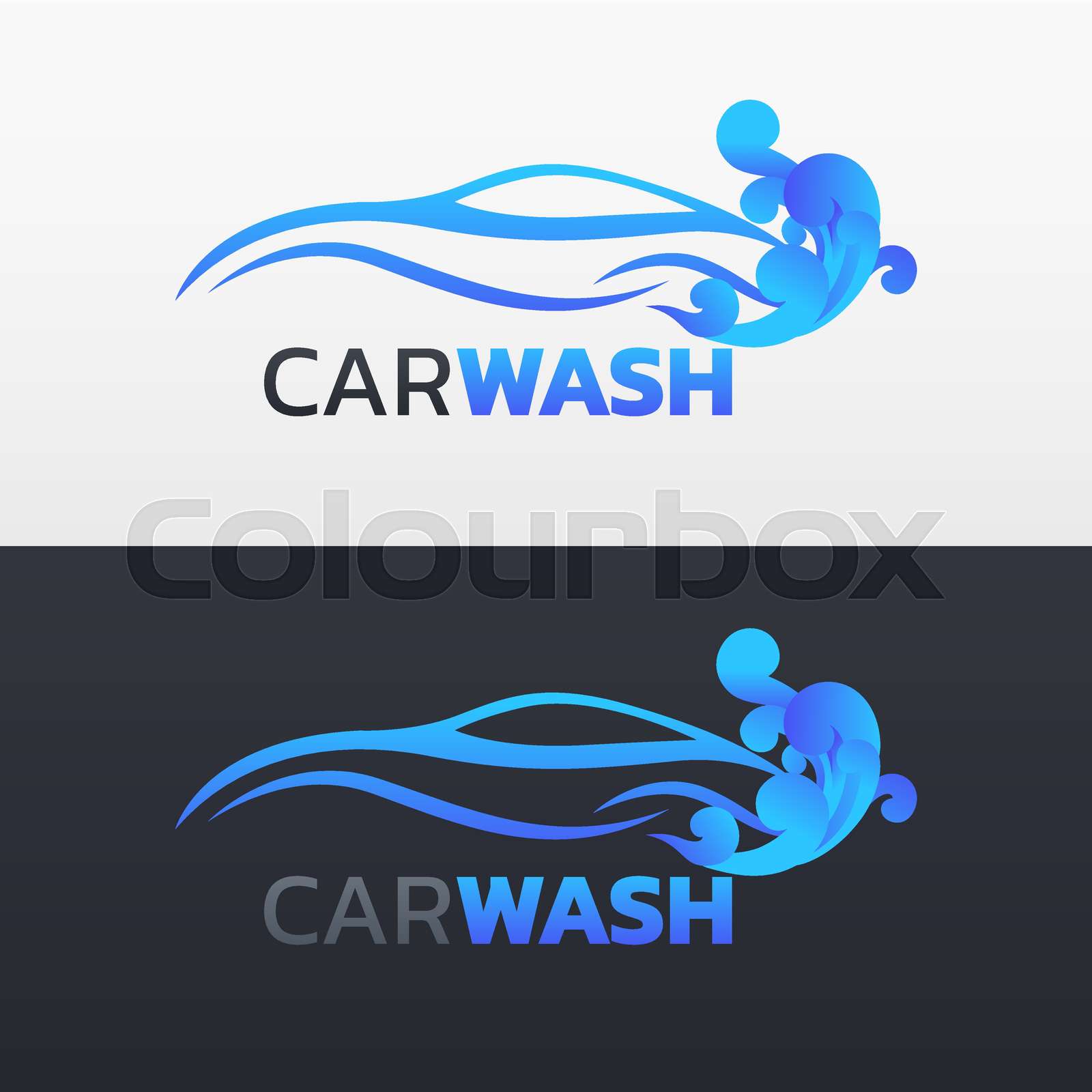 car wash service logo vector design | Stock vector | Colourbox