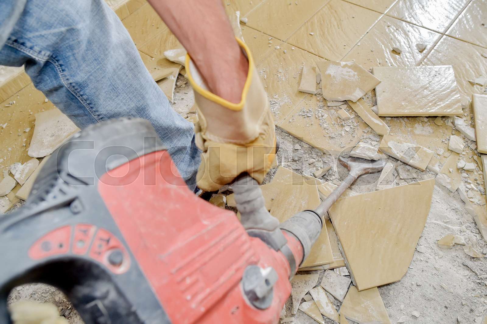 Remove tile floor | Stock image | Colourbox