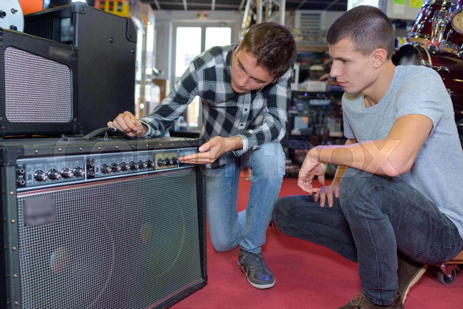 features of the amplifier | Stock image | Colourbox