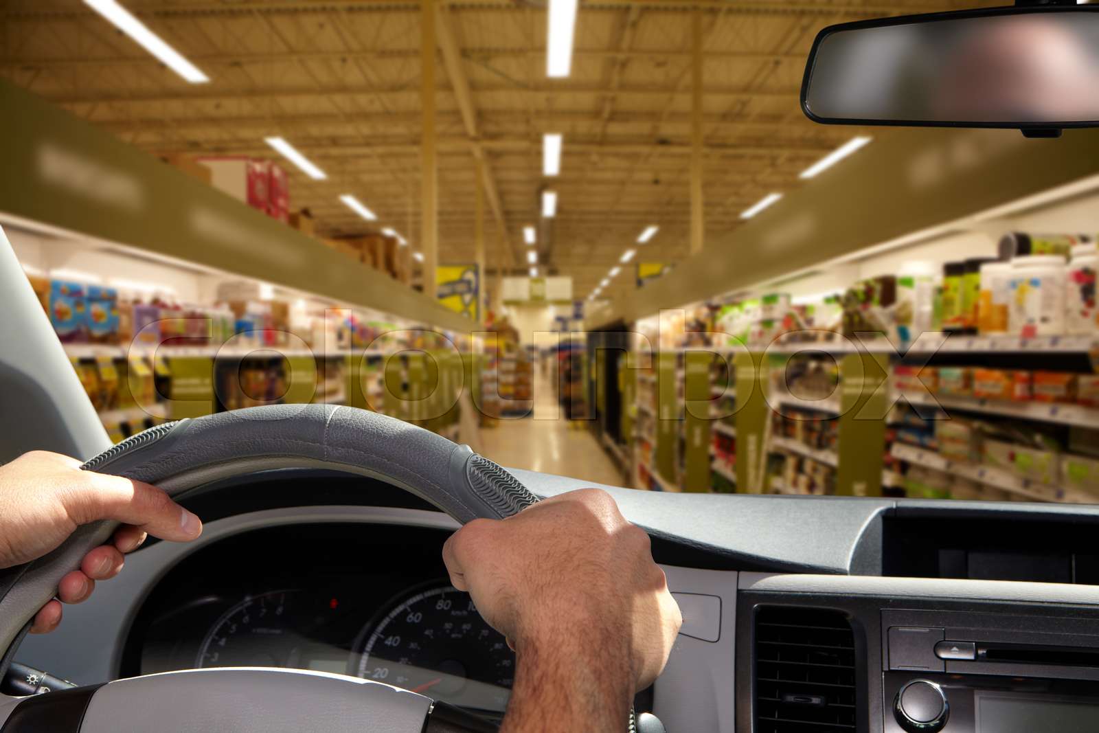 The car in the shop | Stock image | Colourbox
