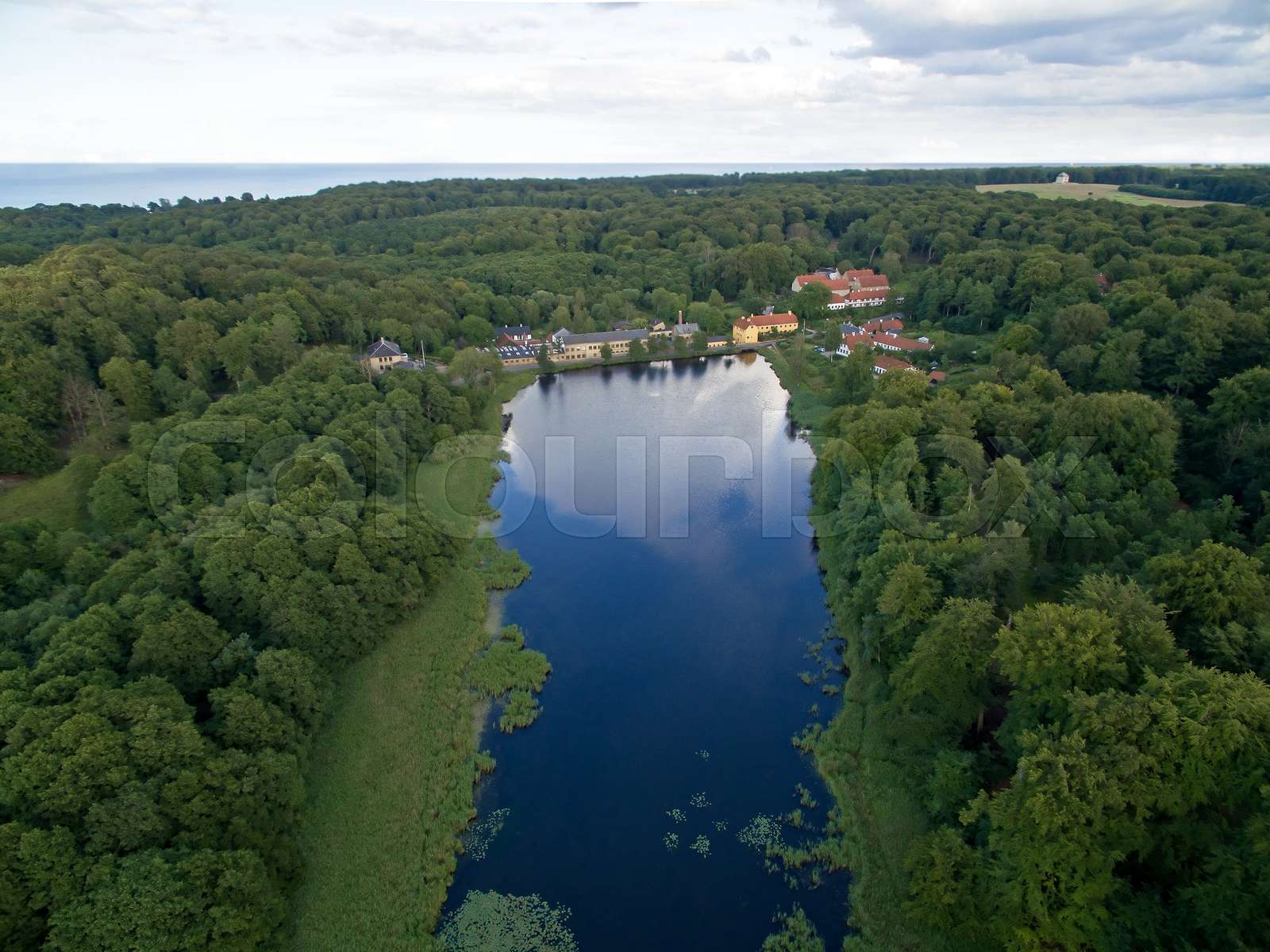 Aerial view of Raadvad, Denmark | Stock image | Colourbox