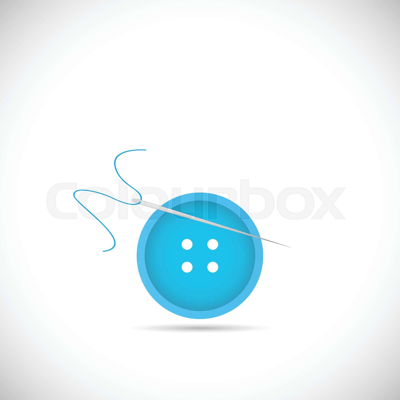 Button Sewing Illustration | Stock vector | Colourbox