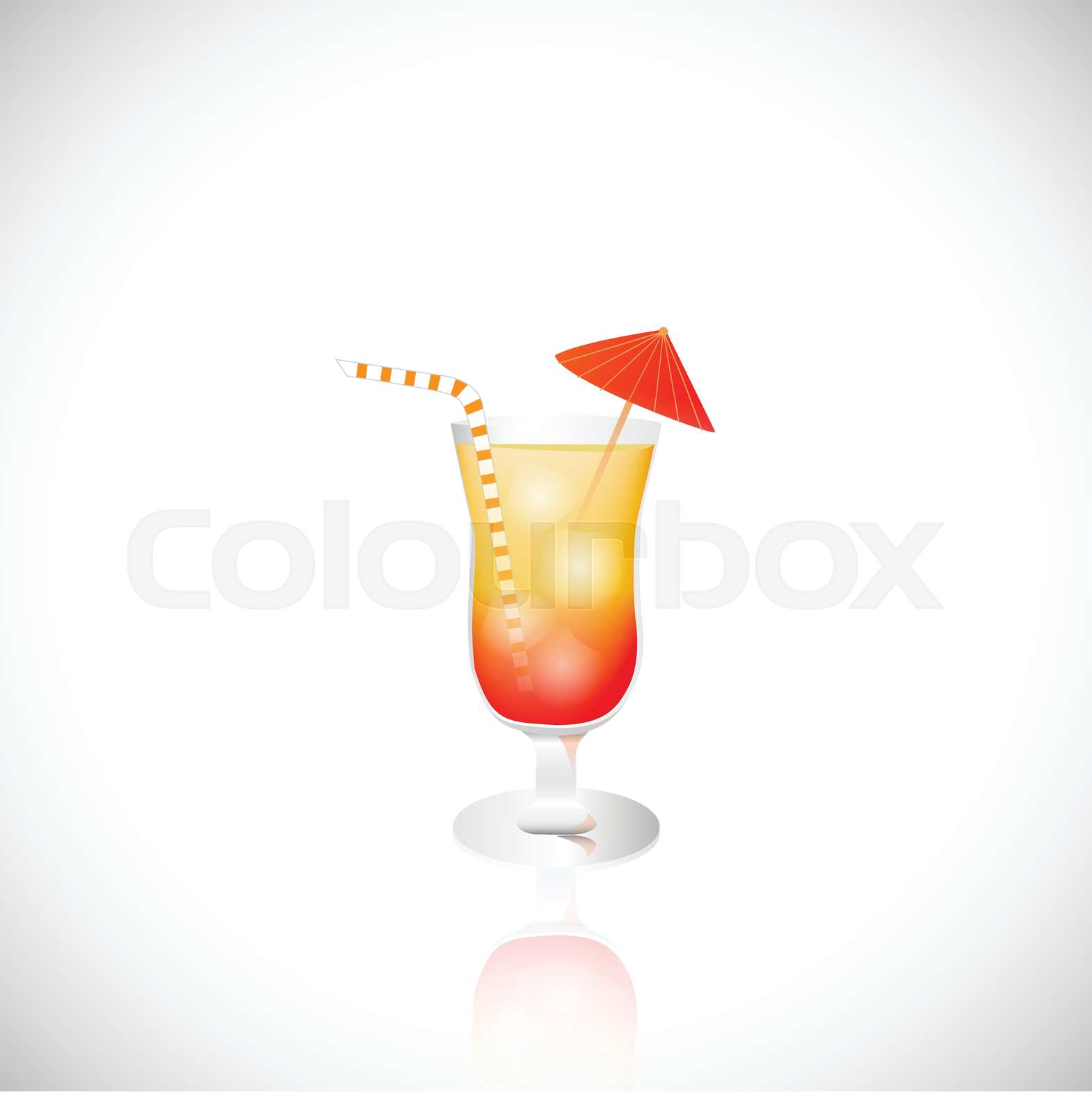 Tropical Drink Illustration | Stock vector | Colourbox