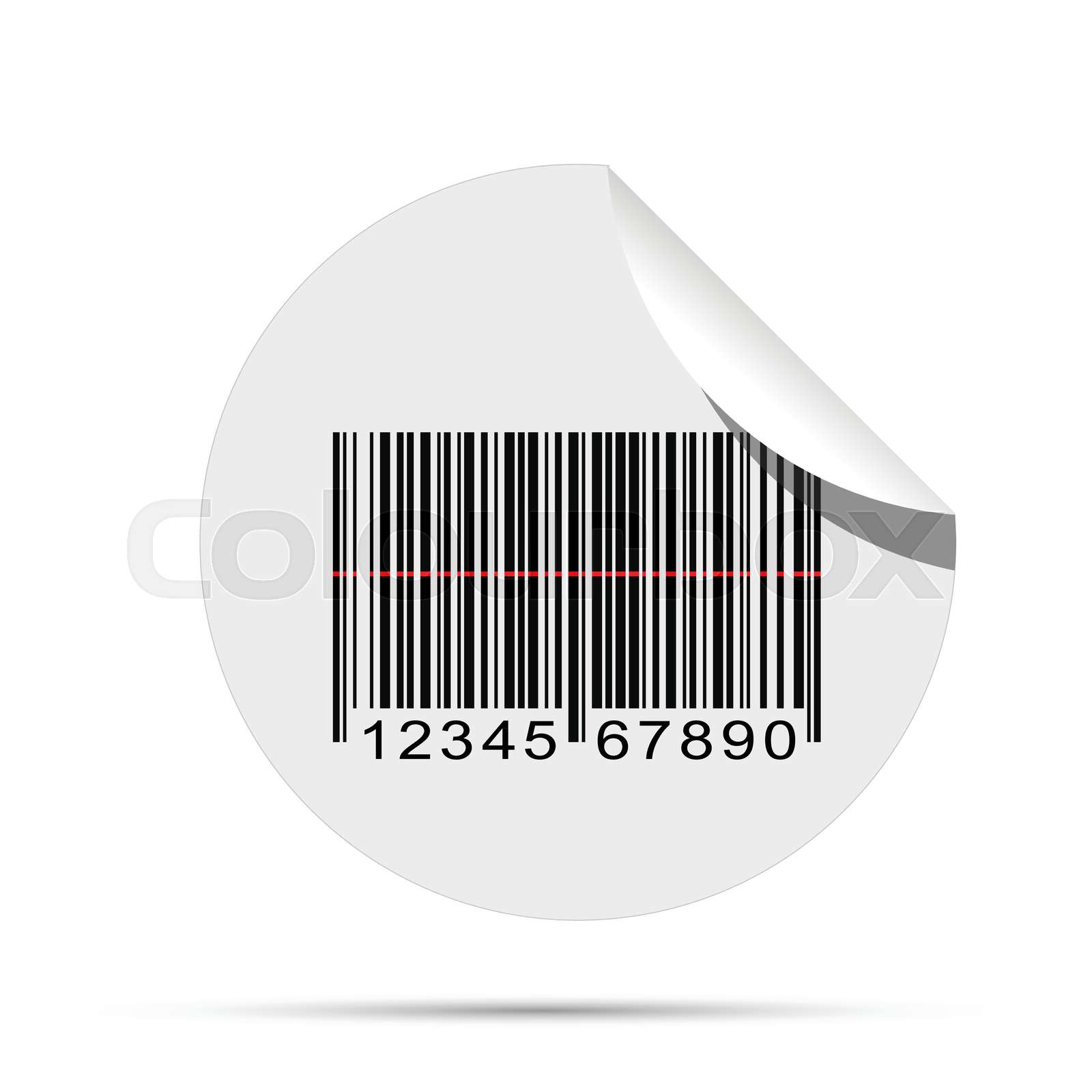 Barcode Sticker, Illustration | Stock vector | Colourbox