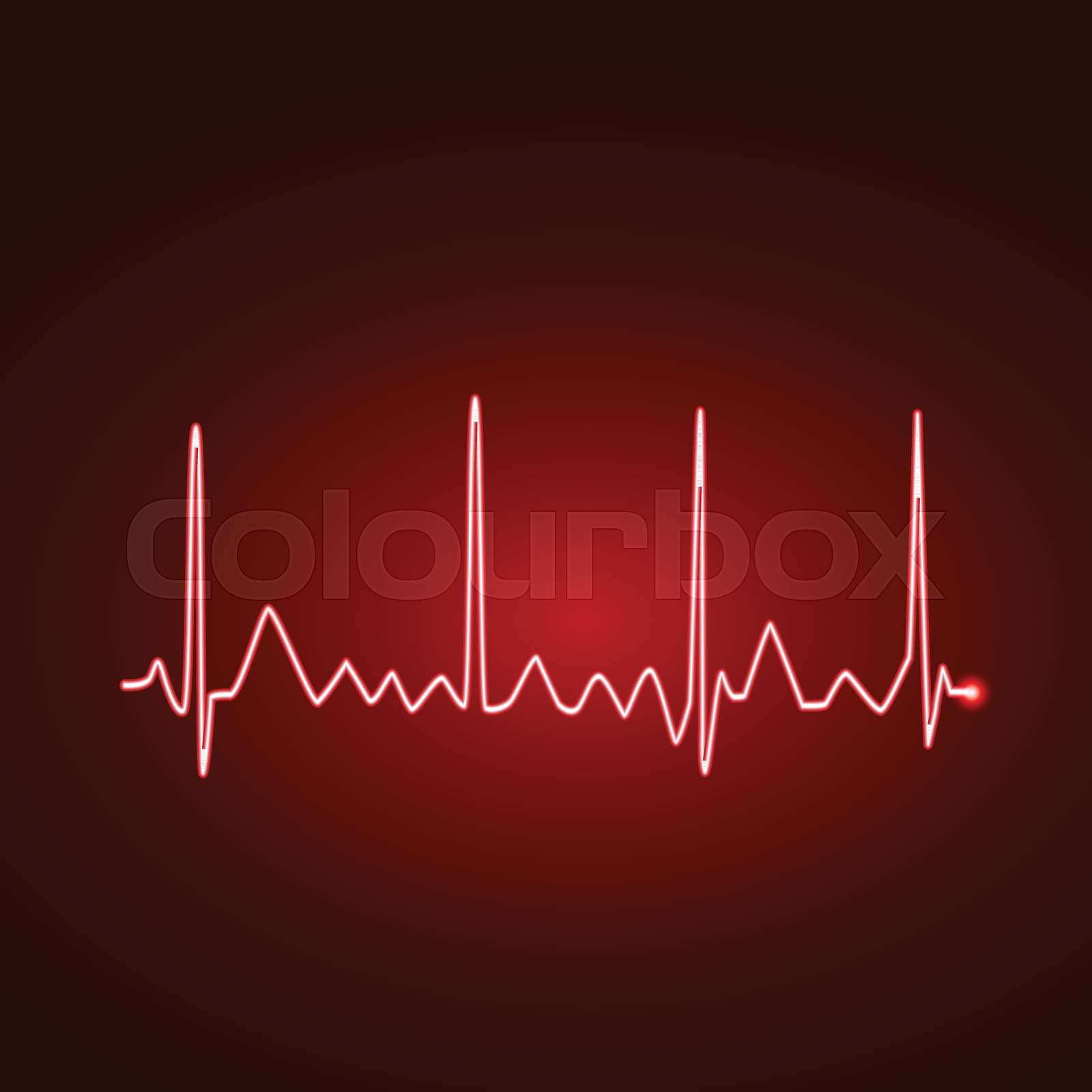 ECG Wave | Stock vector | Colourbox