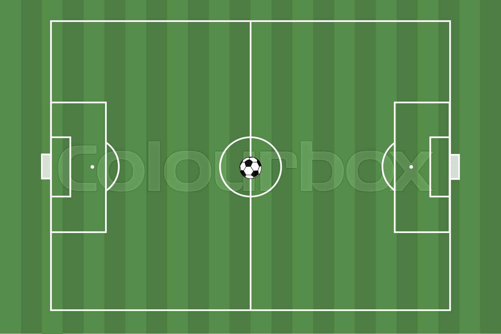 Soccer Field | Stock vector | Colourbox