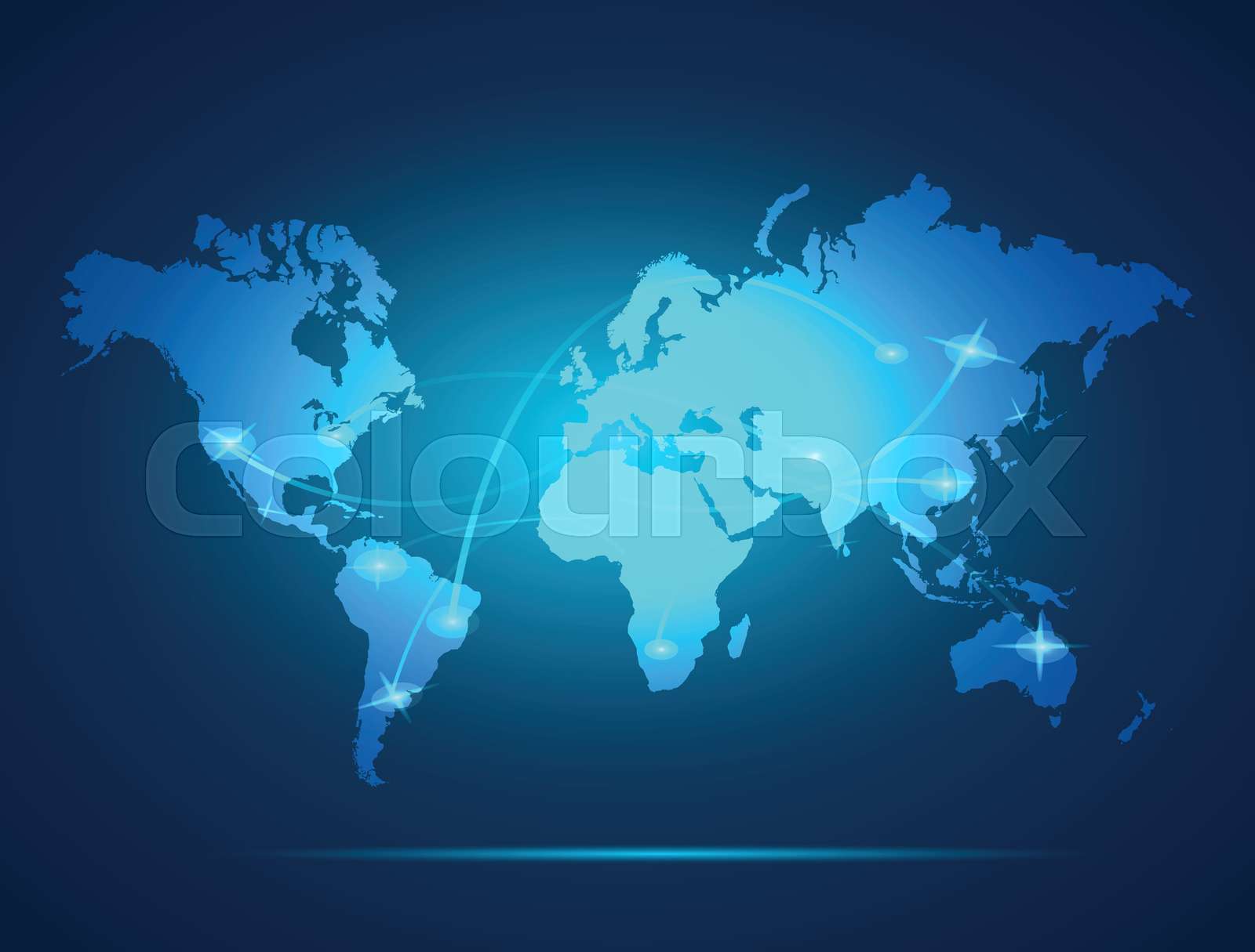 World Map Illustration | Stock vector | Colourbox