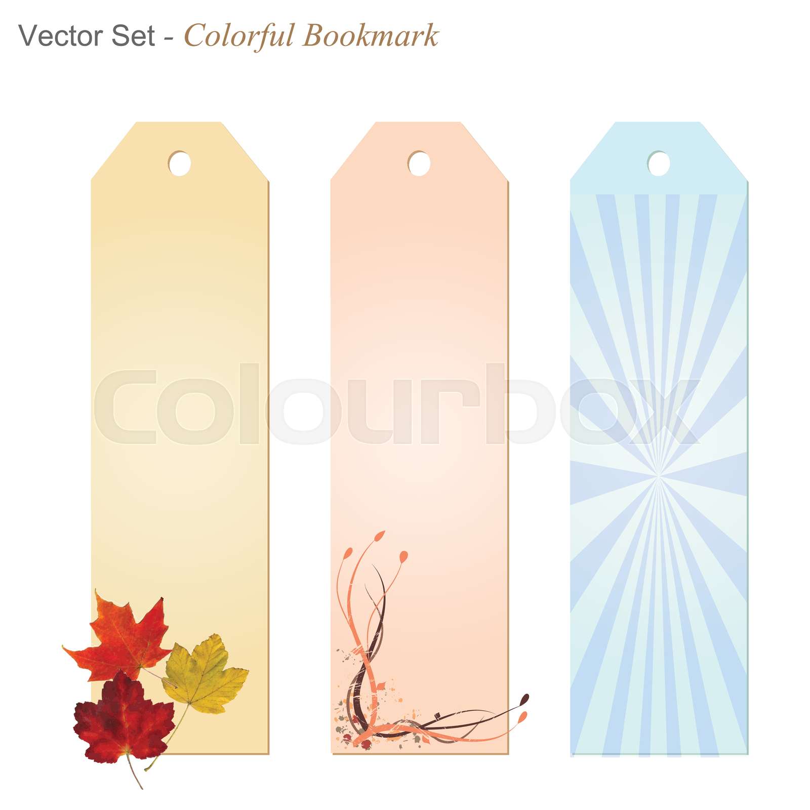 Colorful Bookmarks | Stock vector | Colourbox