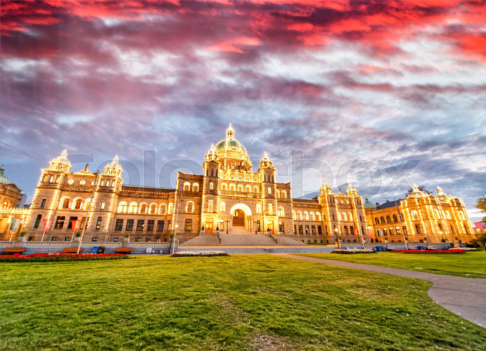 The Parliament Building in Victoria, Vancouver Island | Stock image ...