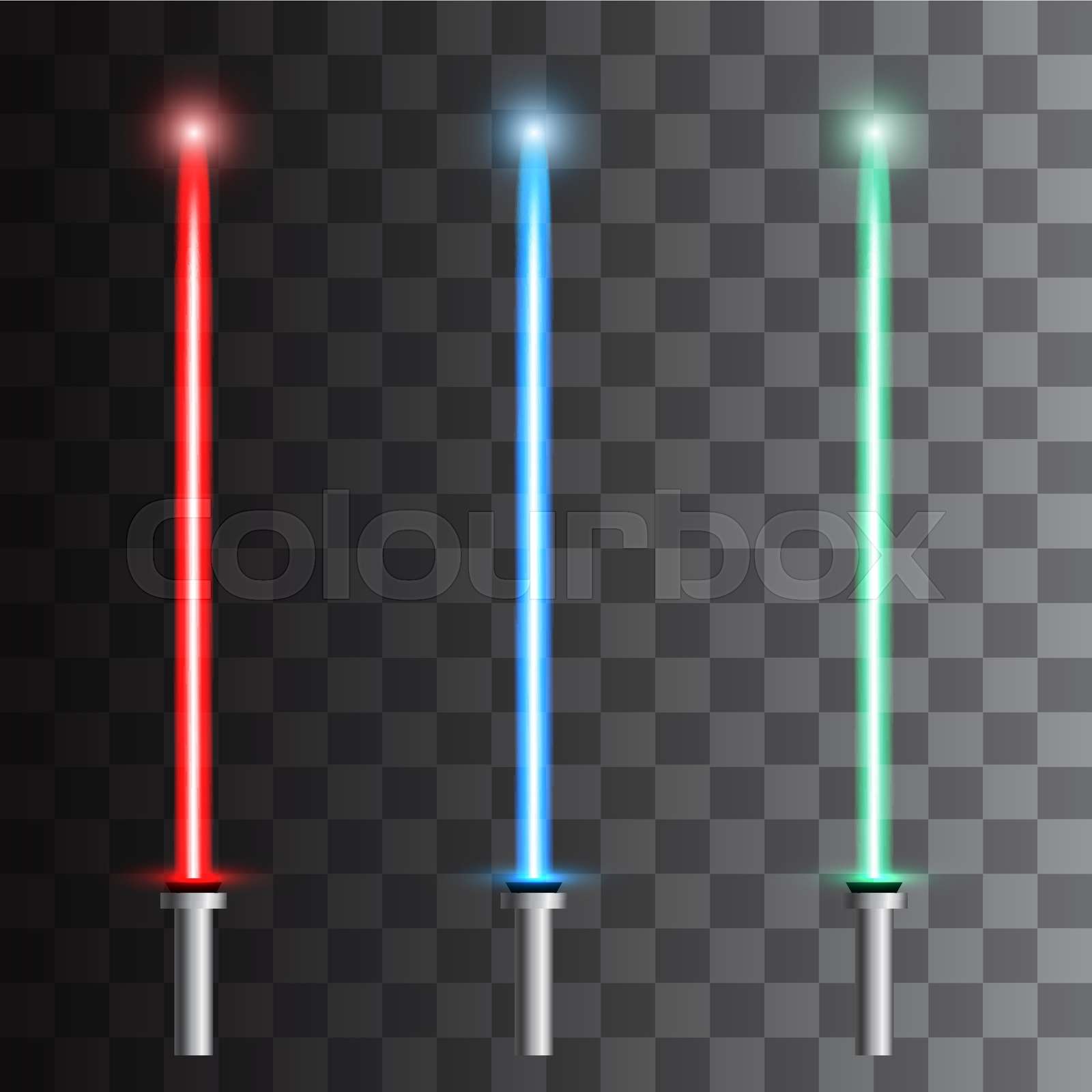 Set of light futuristic swords. Vector illustration | Stock vector ...