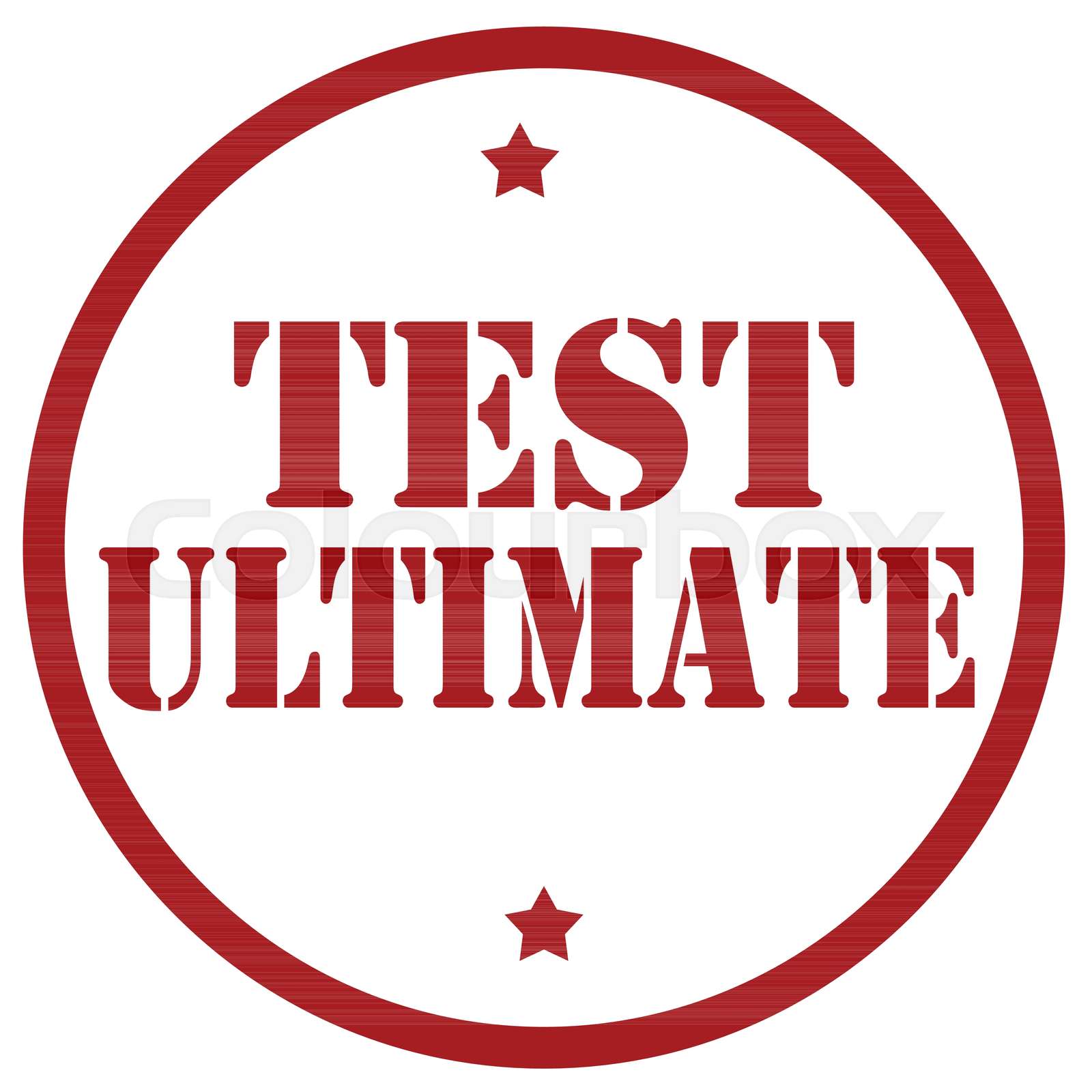 Test Ultimate-stamp | Stock vector | Colourbox