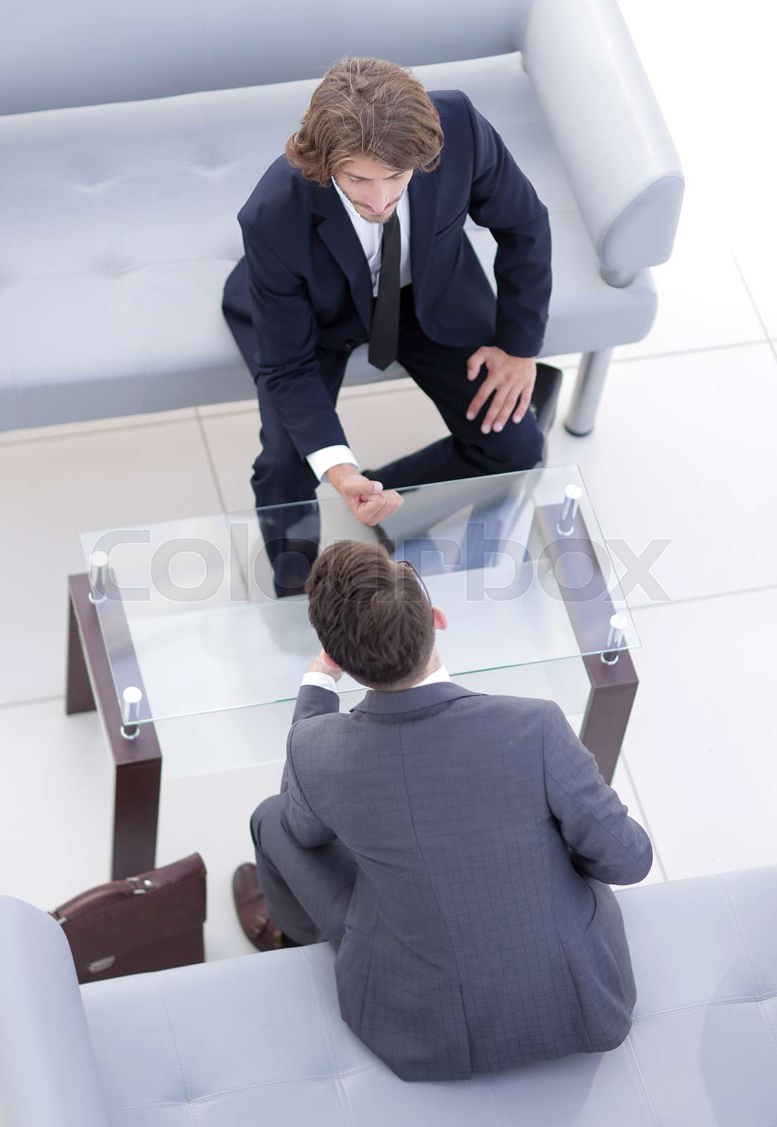 dialogue between two business people | Stock image | Colourbox