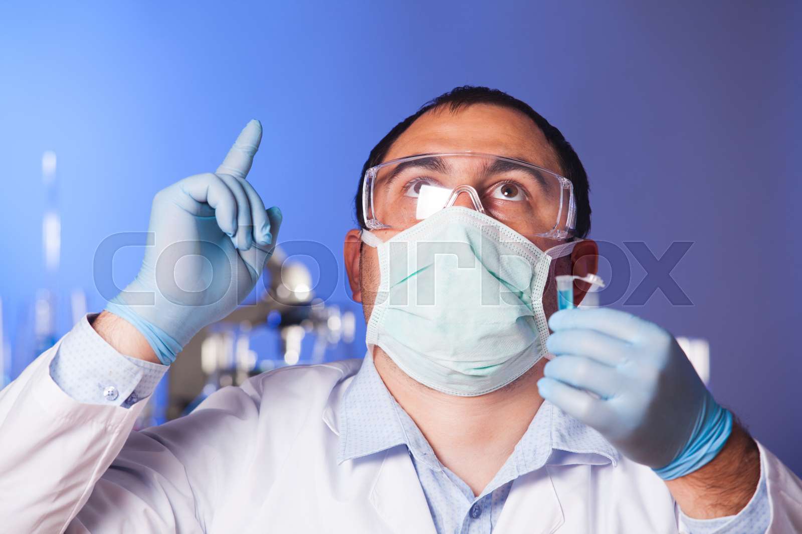 Scientist is thinking | Stock image | Colourbox