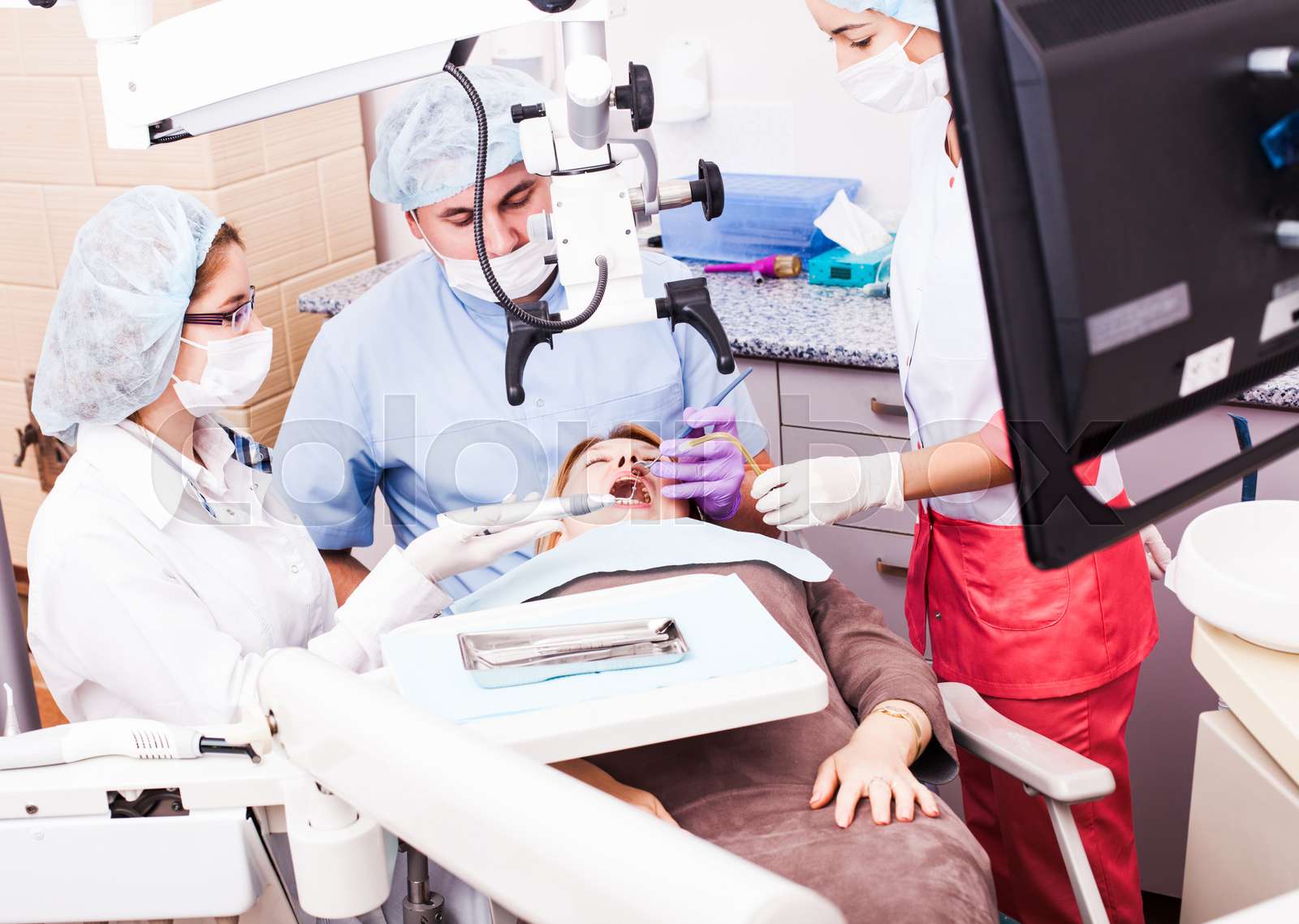 Dental surgery procedure | Stock image | Colourbox