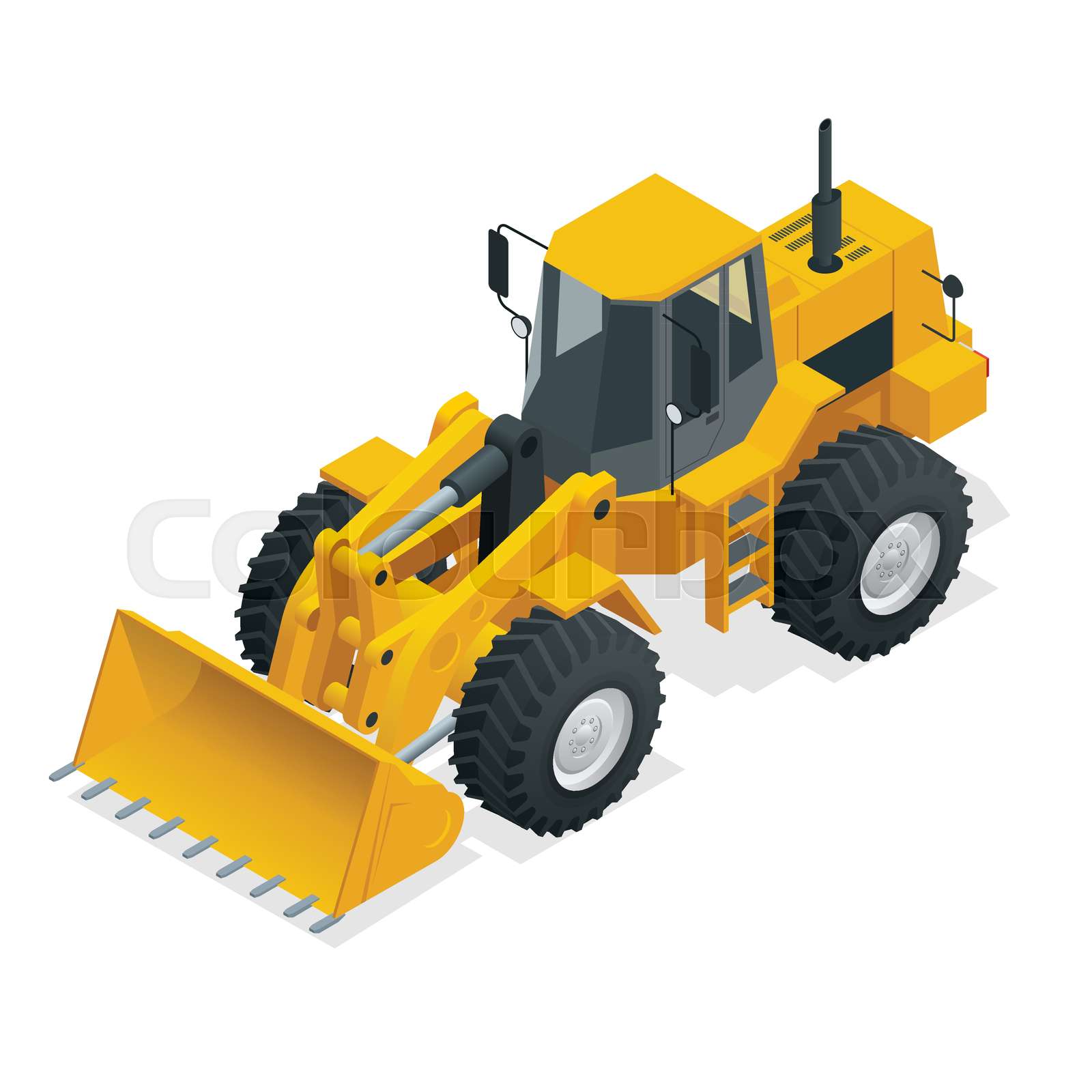 lader, rad, fahrzeug | Stock-Vektor | Colourbox