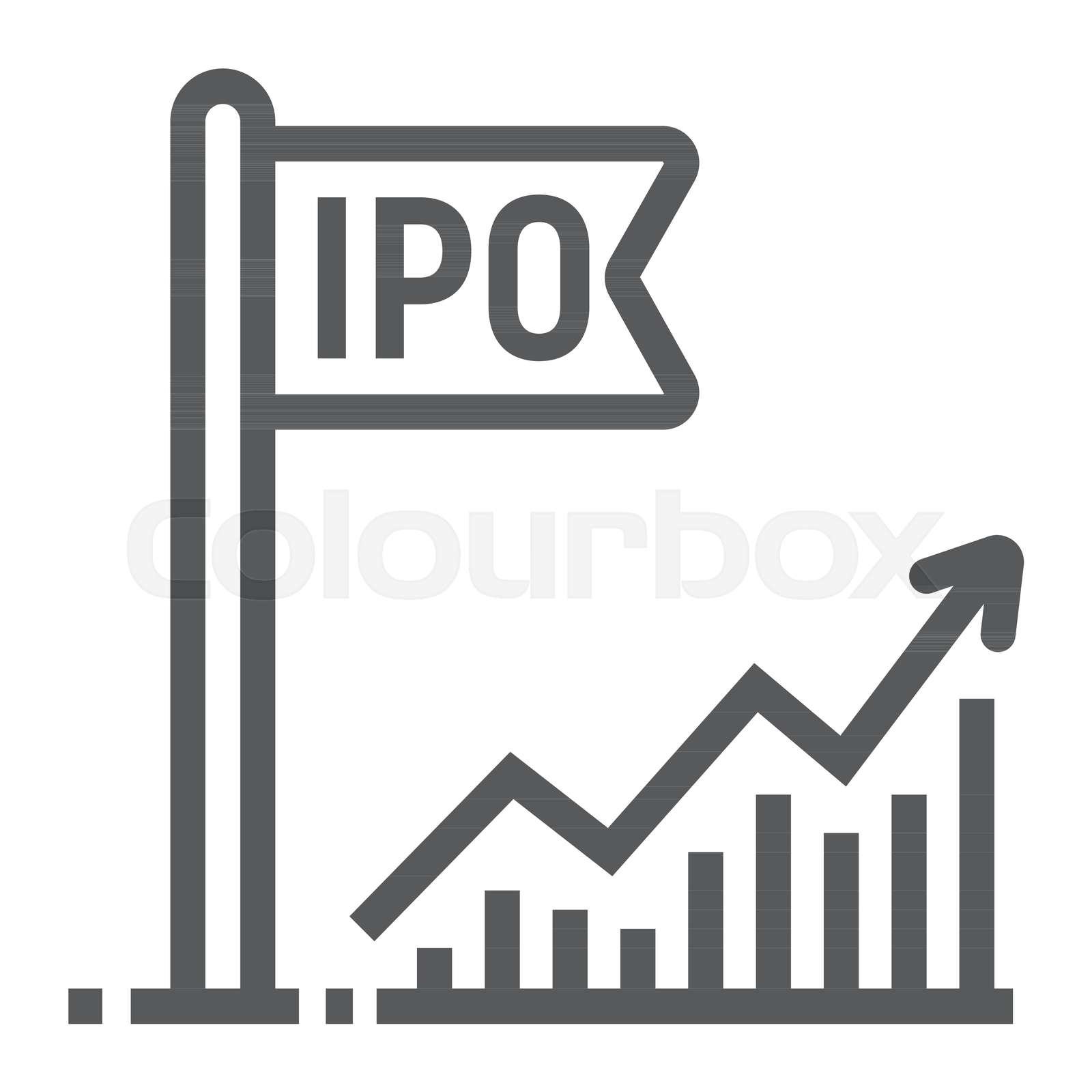 ipo, icon, initial | Stock vector | Colourbox
