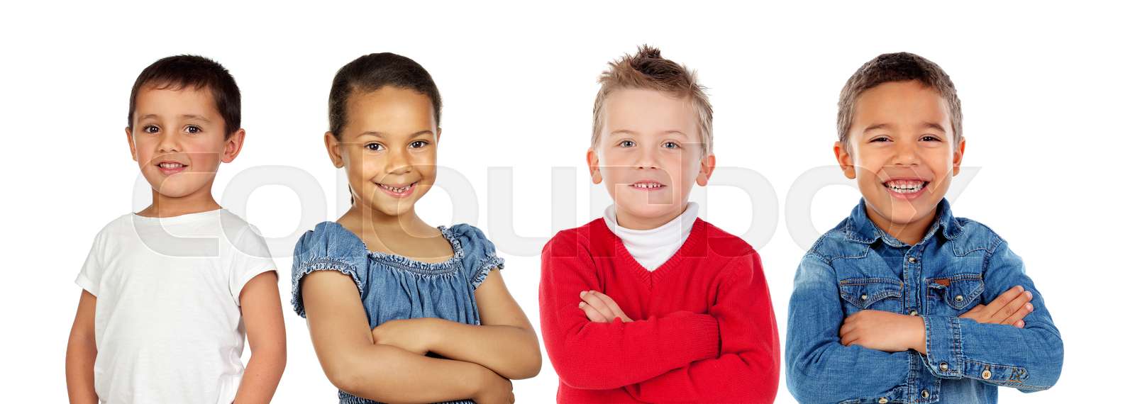 Children looking at camera | Stock image | Colourbox