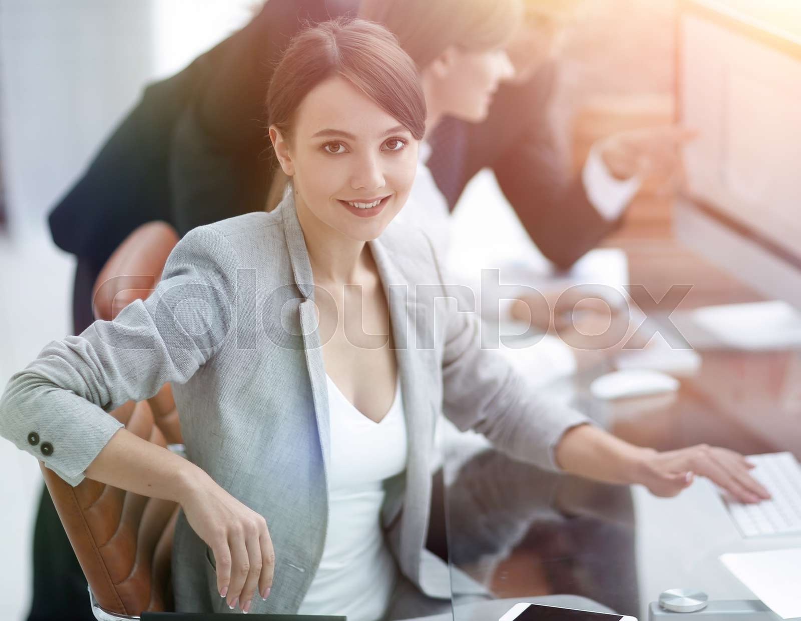 portrait of successful business women in the workplace | Stock image ...