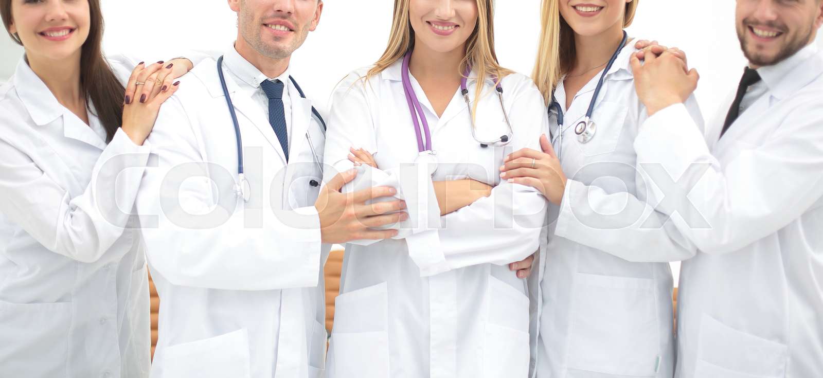 group portrait of a professional medical team | Stock image | Colourbox