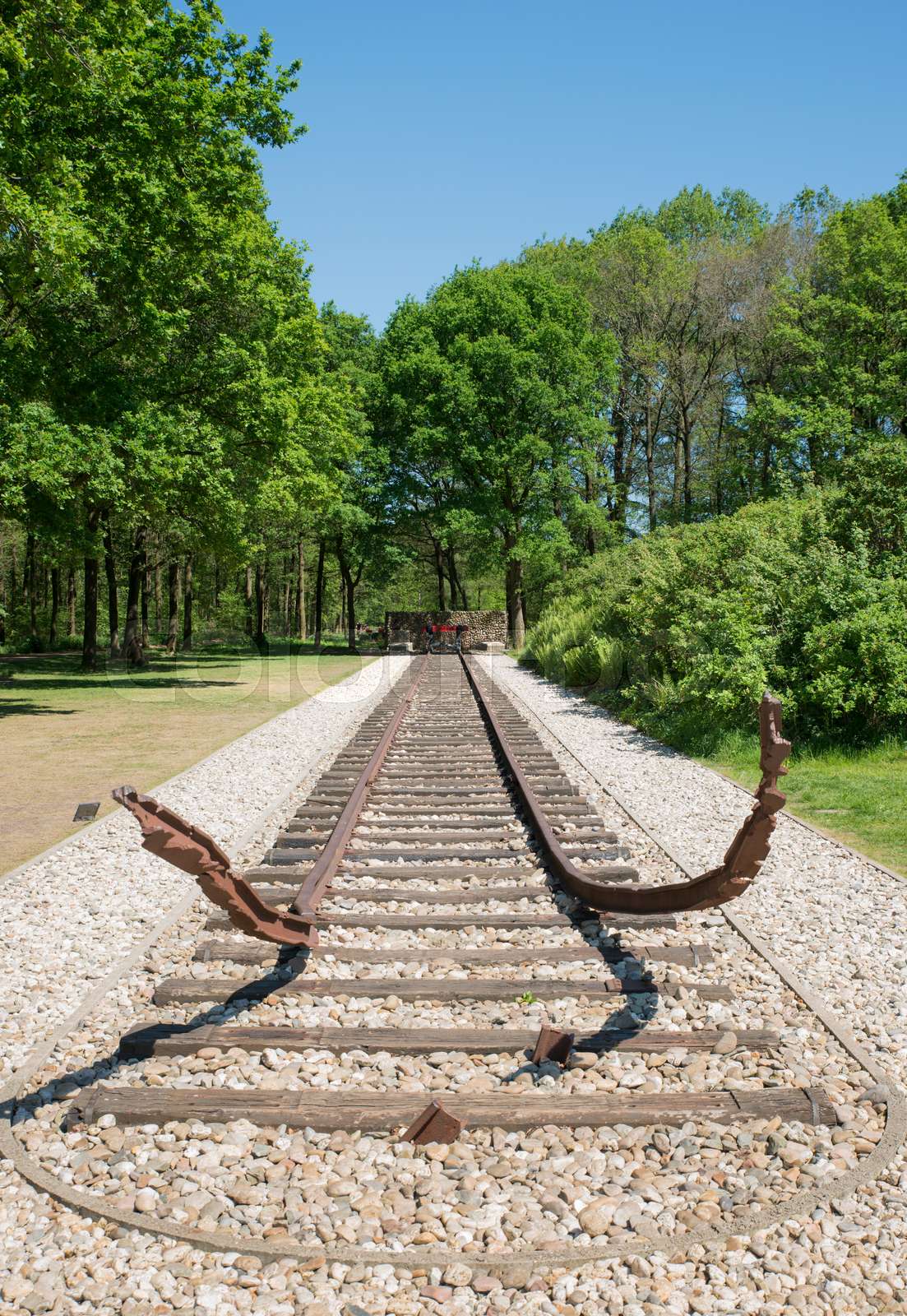 end of the railroad track | Stock image | Colourbox