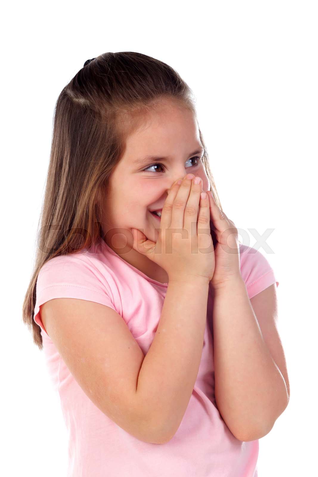 Amazed small girl | Stock image | Colourbox