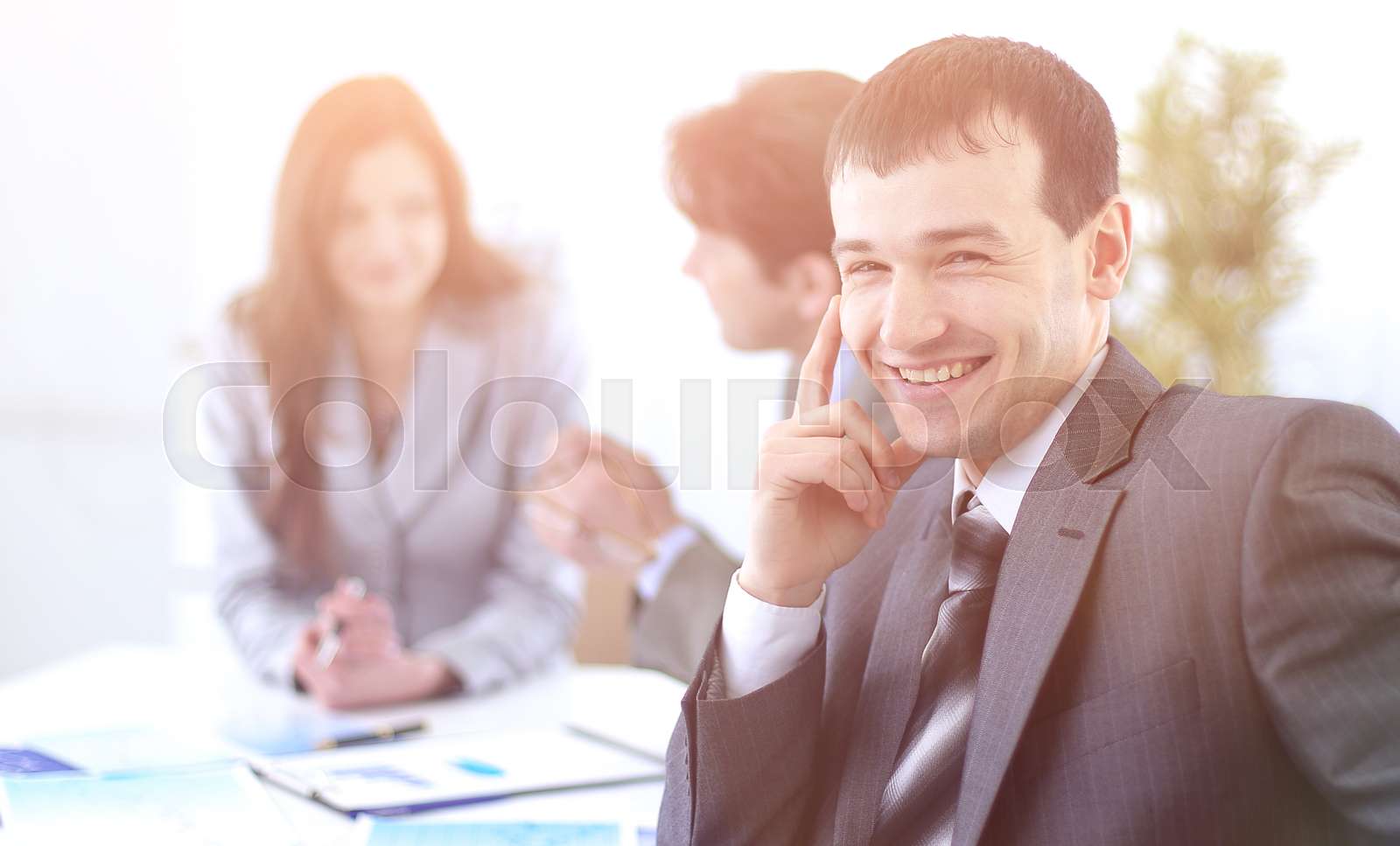 successful businessman in the workplace | Stock image | Colourbox