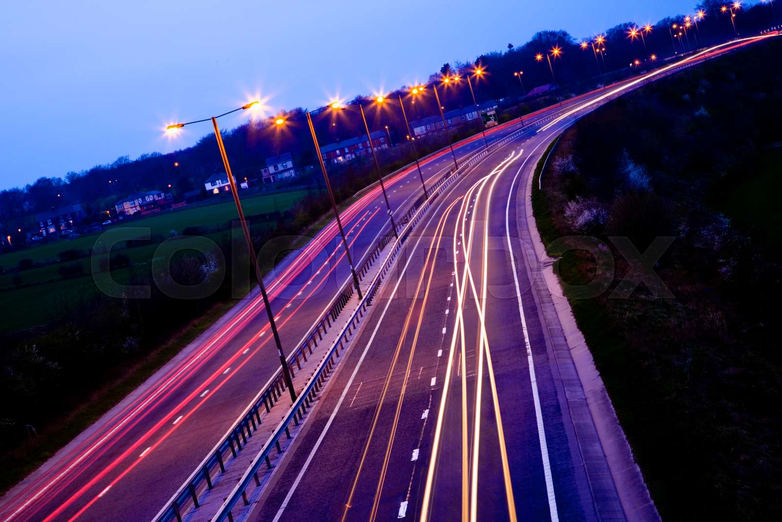 Road Traffic at Night | Stock image | Colourbox