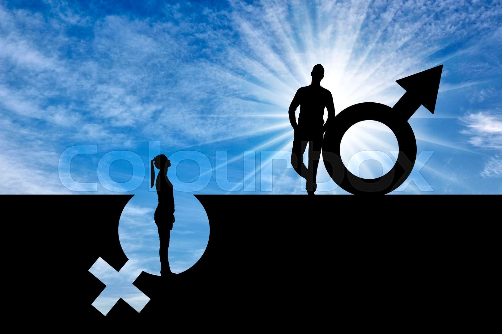 Concept of gender inequality and discrimination | Stock image | Colourbox