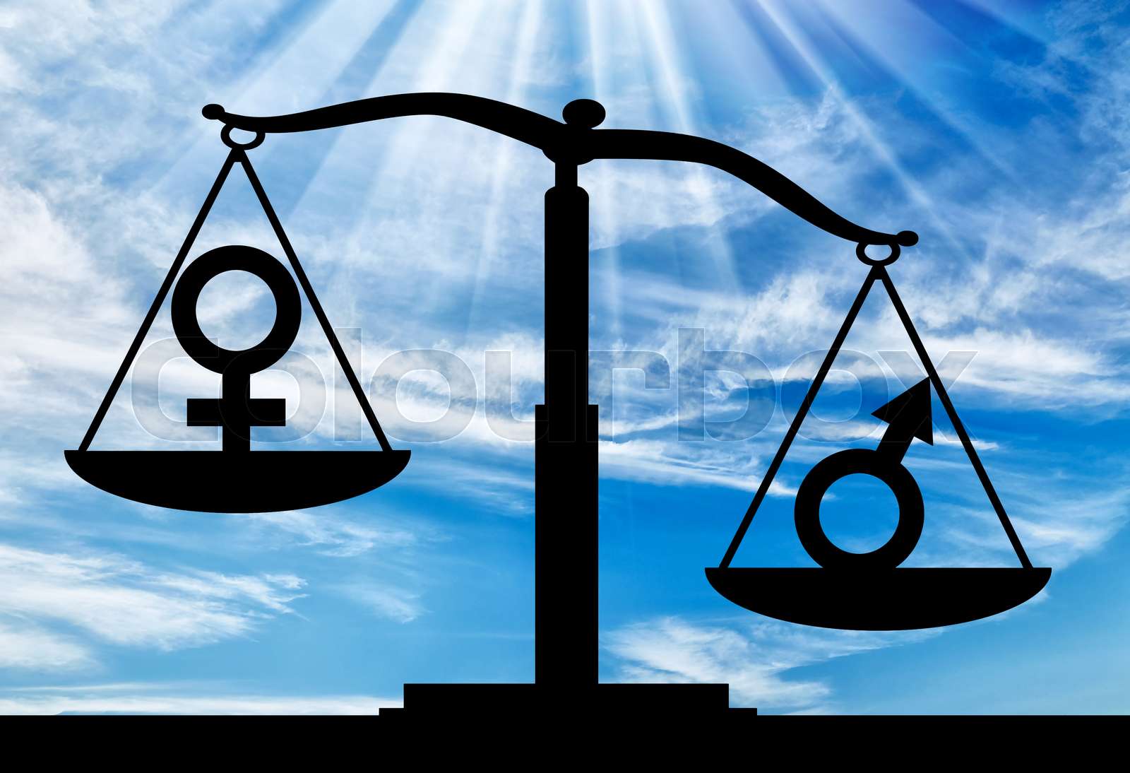 Concept of gender inequality in women | Stock image | Colourbox