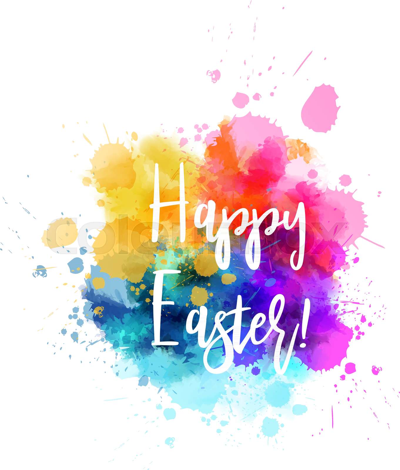 Happy Easter splash | Stock vector | Colourbox