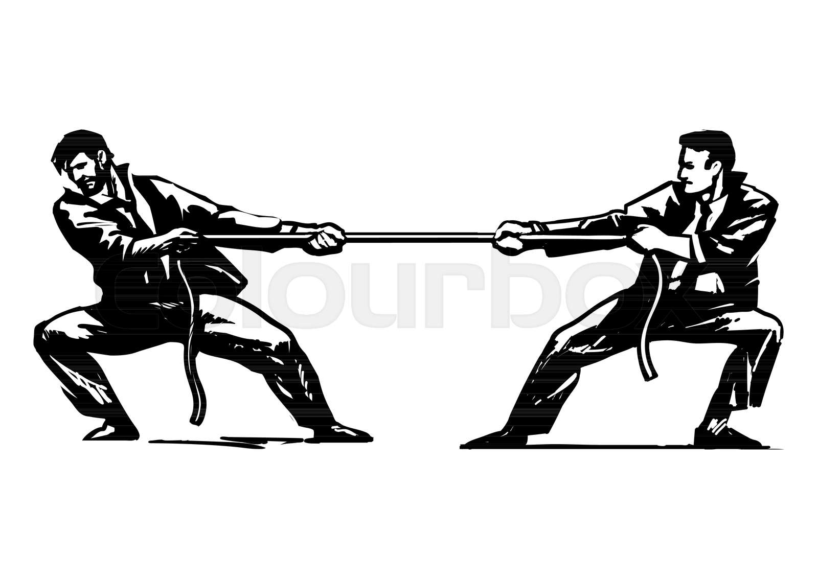 Tug of war | Stock vector | Colourbox