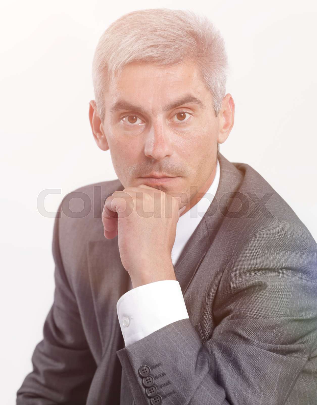 closeup .portrait of a serious businessman | Stock image | Colourbox