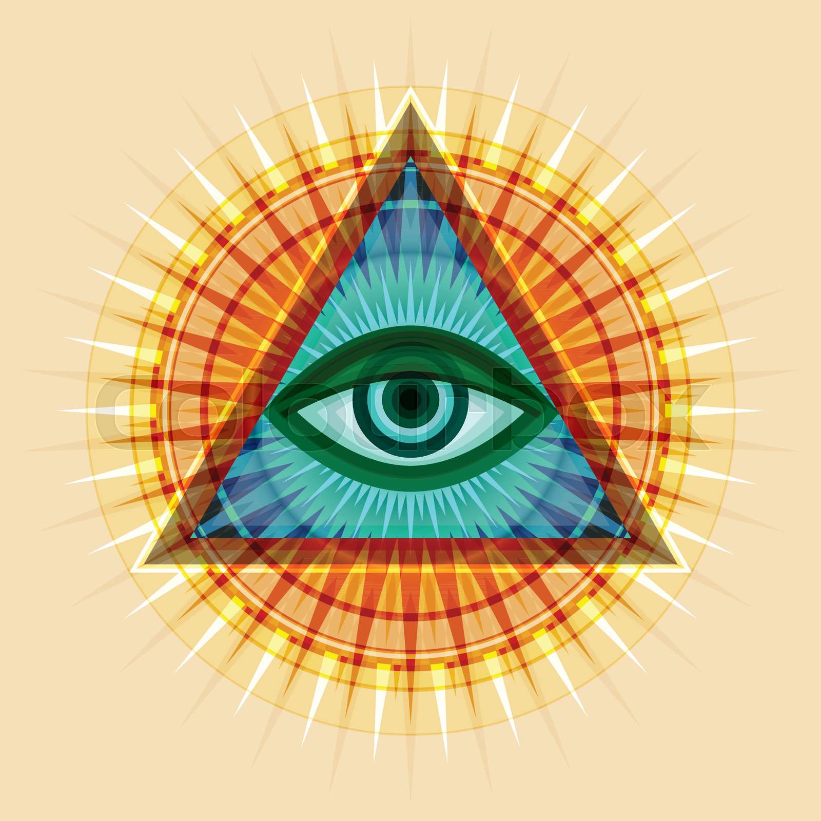 All-Seeing Eye (The Eye of Providence) | Stock vector | Colourbox
