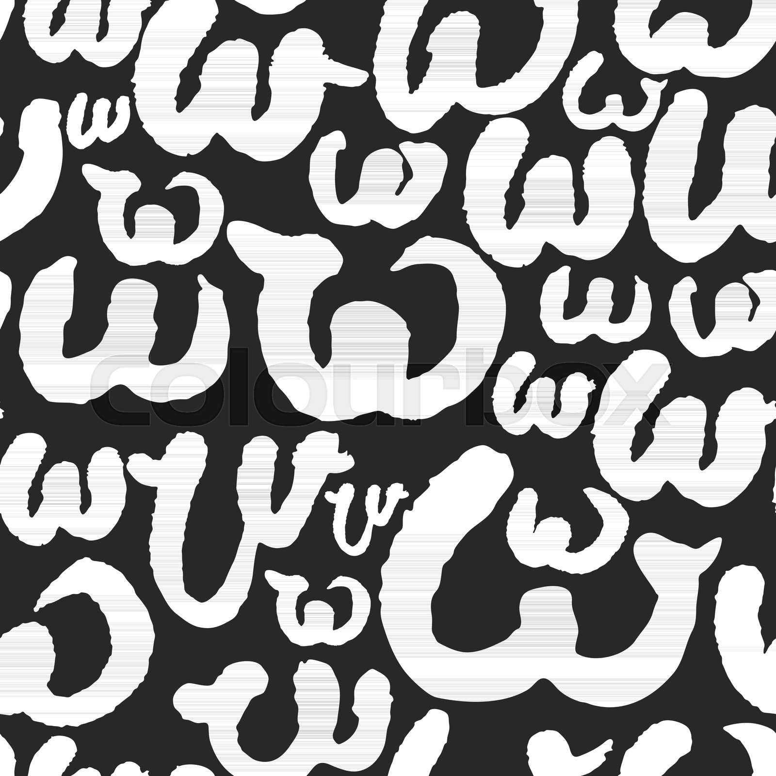 Vector Pattern with Calligraphy Letters W | Stock vector | Colourbox