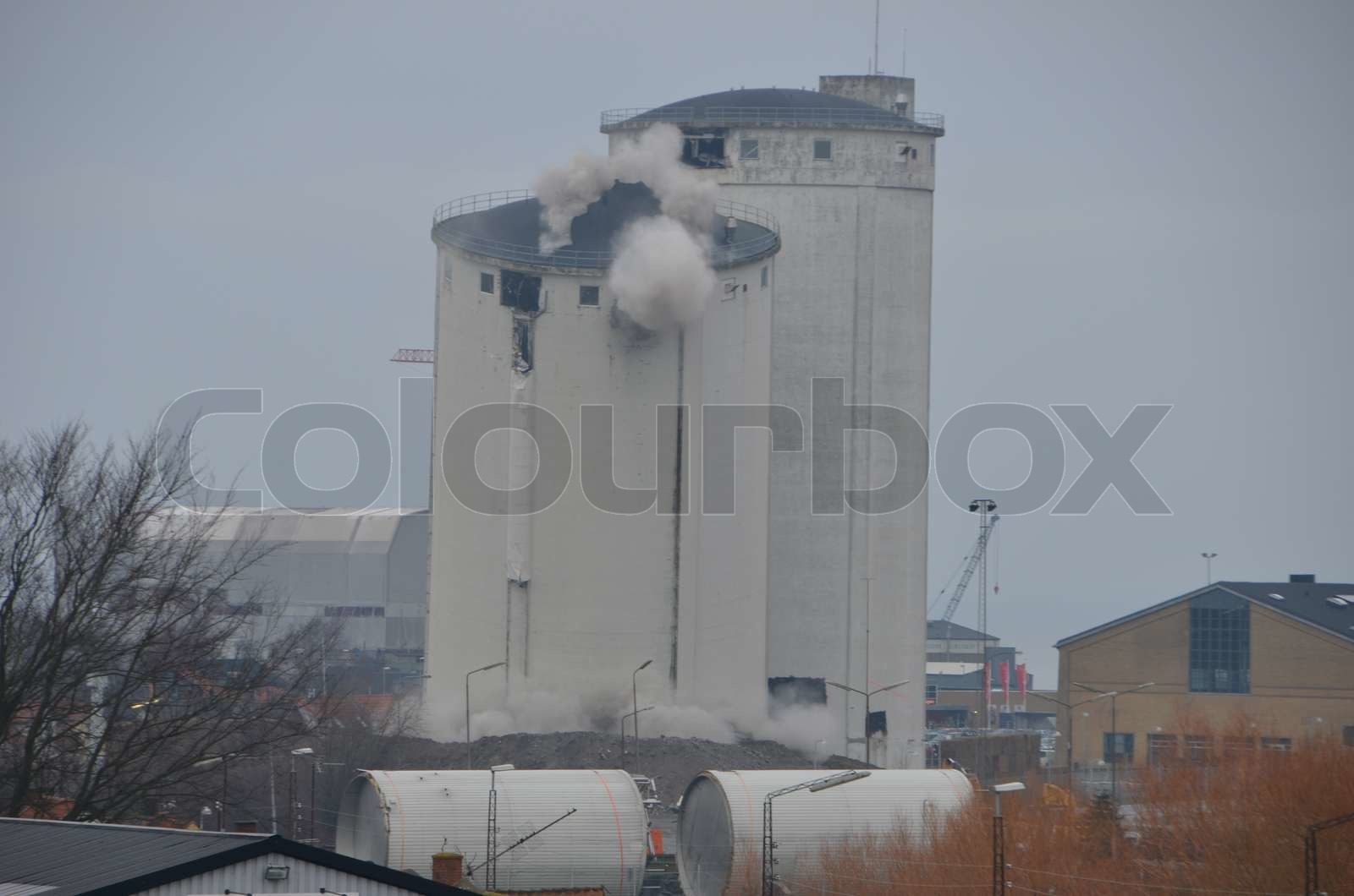 dust, explosion, silo | Stock image | Colourbox